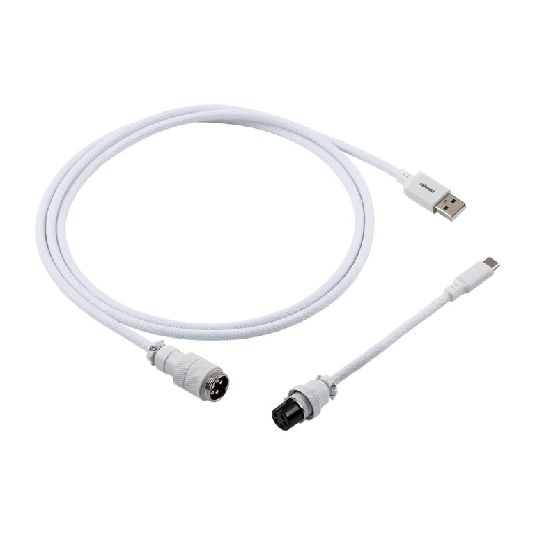 CableMod Pro Straight Keyboard Cable (Glacier White, USB A to USB Type ...