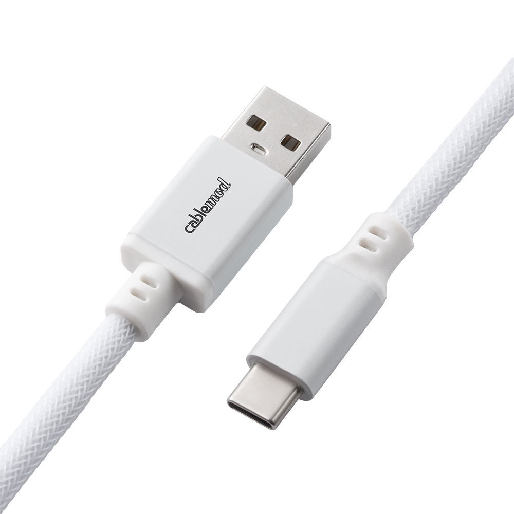 CableMod Pro Straight Keyboard Cable (Glacier White, USB A to USB Type ...