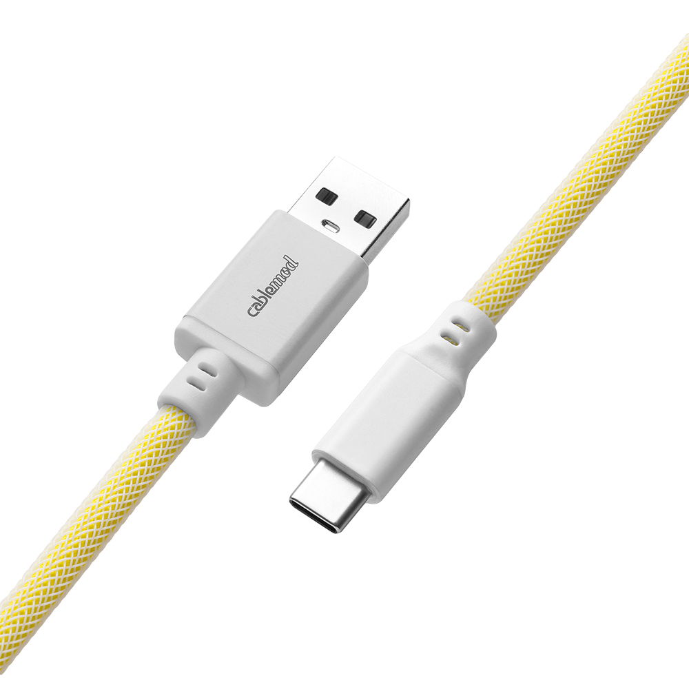 CableMod Pro Straight Keyboard Cable (Lemon Ice, USB A to USB Type C ...